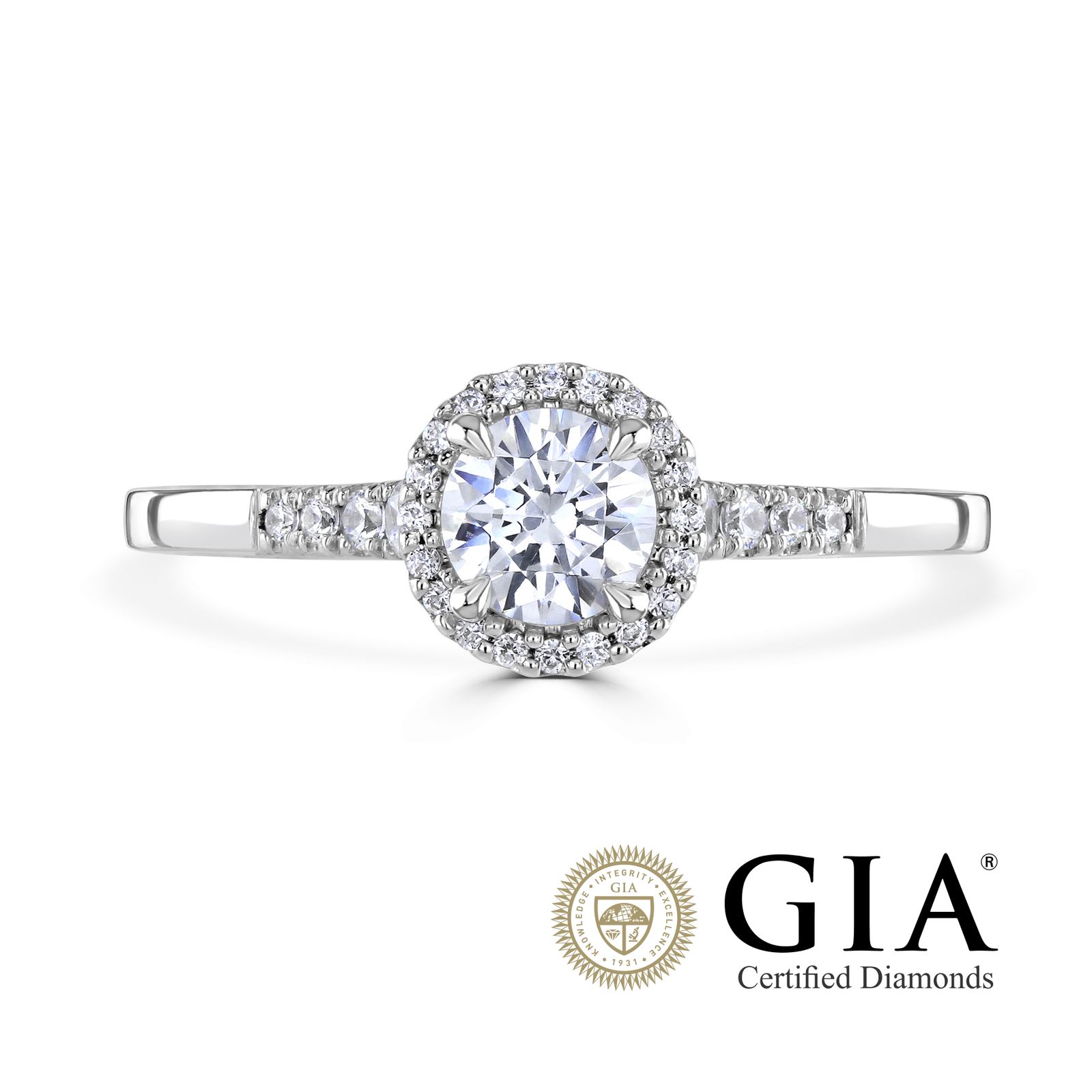 Delicate GIA Diamond Ring in Platinum (0.30CTS) | Bradley's Jewellers York